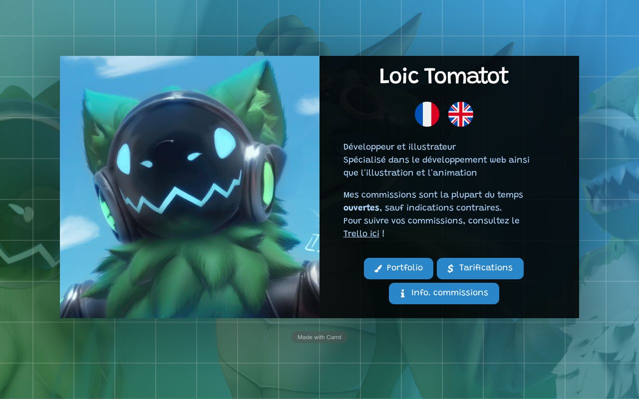 Loic Tomatot - Portfolio et commissions